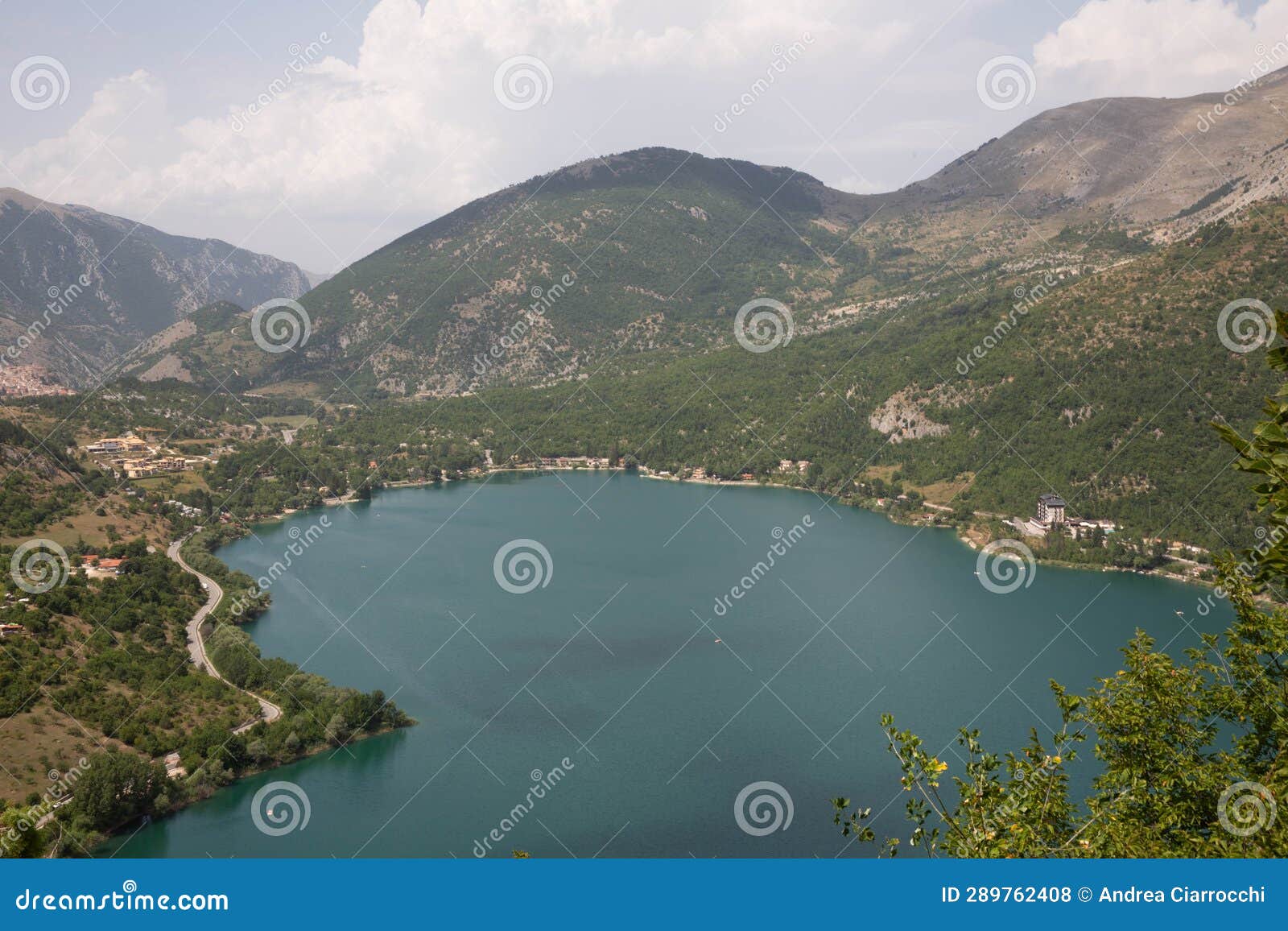 Lake of Scanno stock photo. Image of river, landscape - 289762408