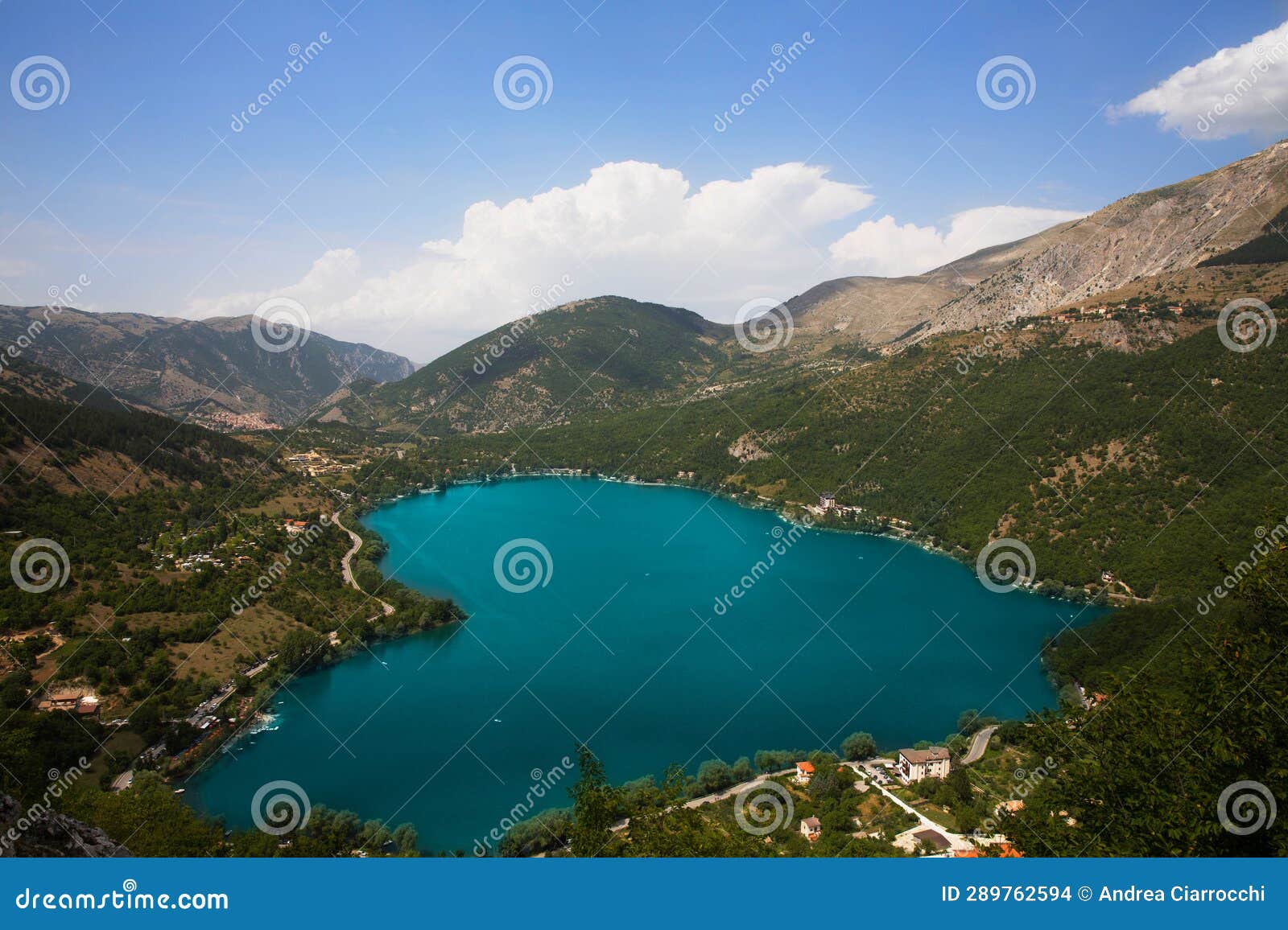 Lake of Scanno stock photo. Image of scenic, vacation - 289762594