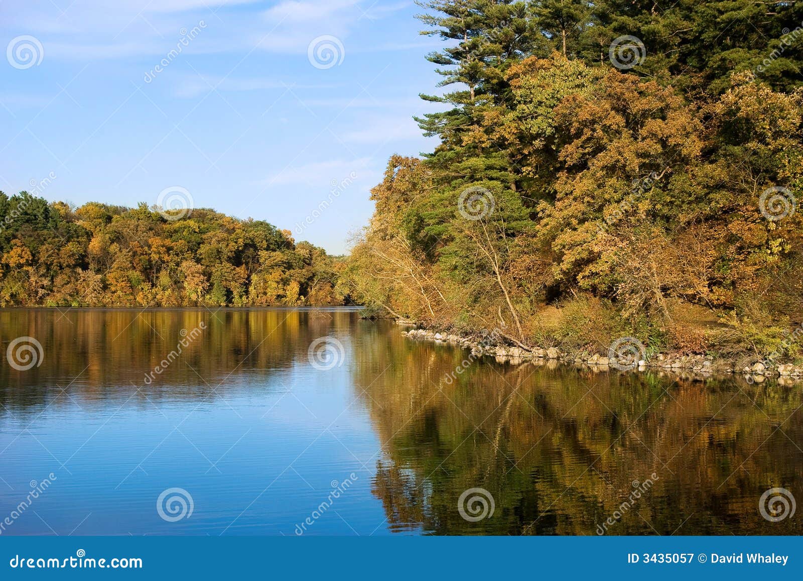 Lake Scene stock image. Image of colors, water, lake, rocks - 3435057