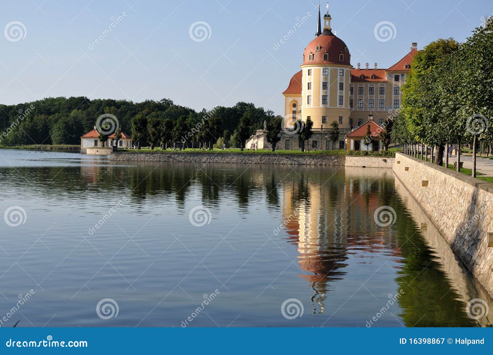 Lake Schloss Moritzburg, Dresden Stock Image - Image of culture ...