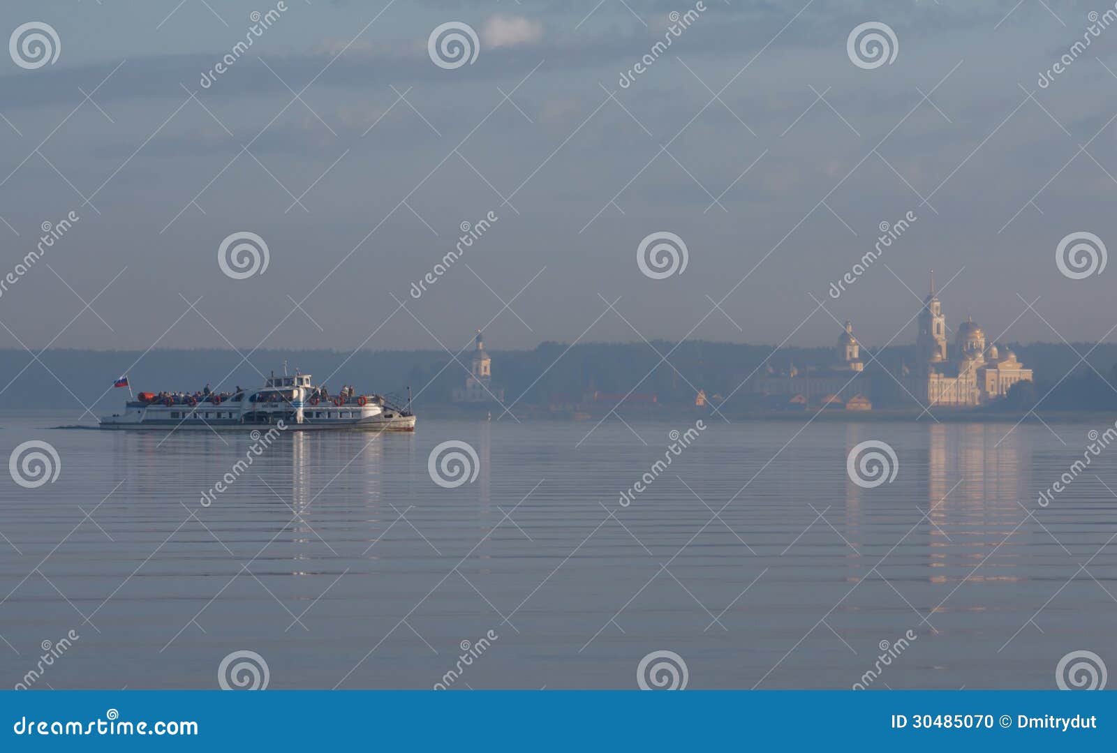Lake Seliger and Nilov Monastery Stock Photo - Image of nature ...