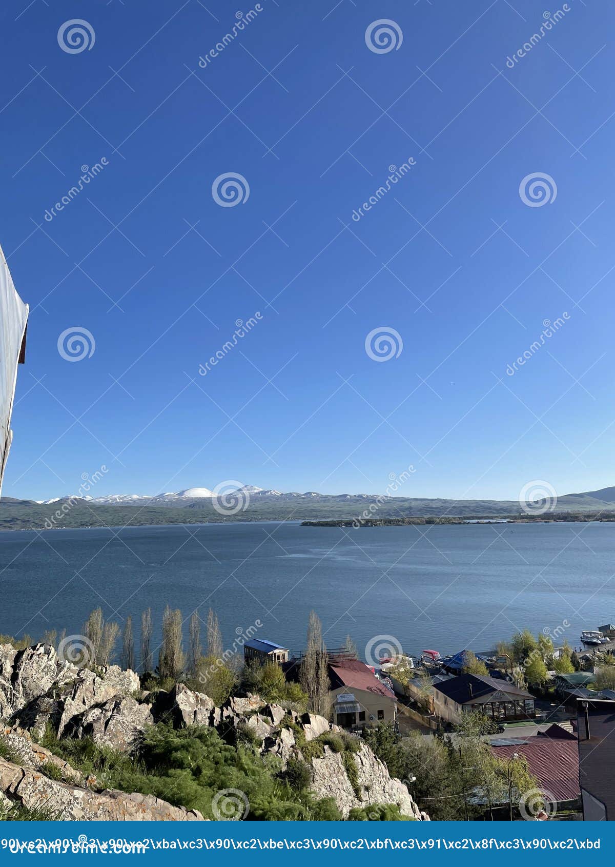 Lake Sevan in the Mountains Stock Image - Image of cloud, vacation: 257616485