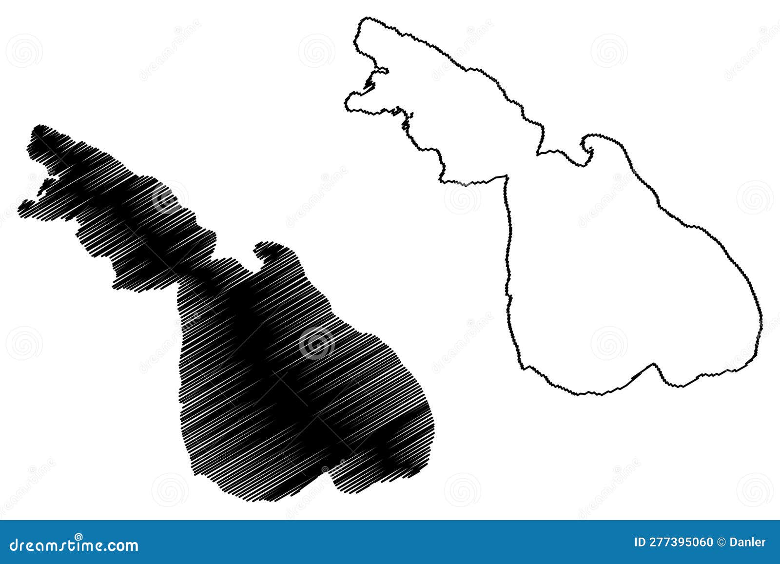 Vector Map Of The Sevan. Borders Of For Your Infographic. Vector ...