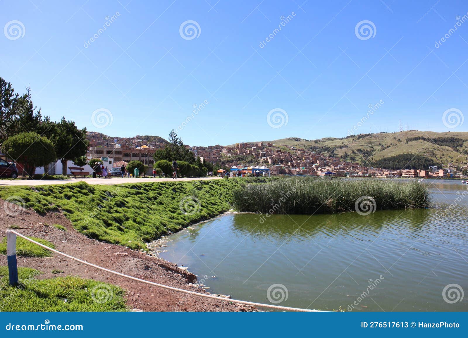 Lake Side of Titicaca in Puno, Peru Stock Image - Image of puno, sunny ...