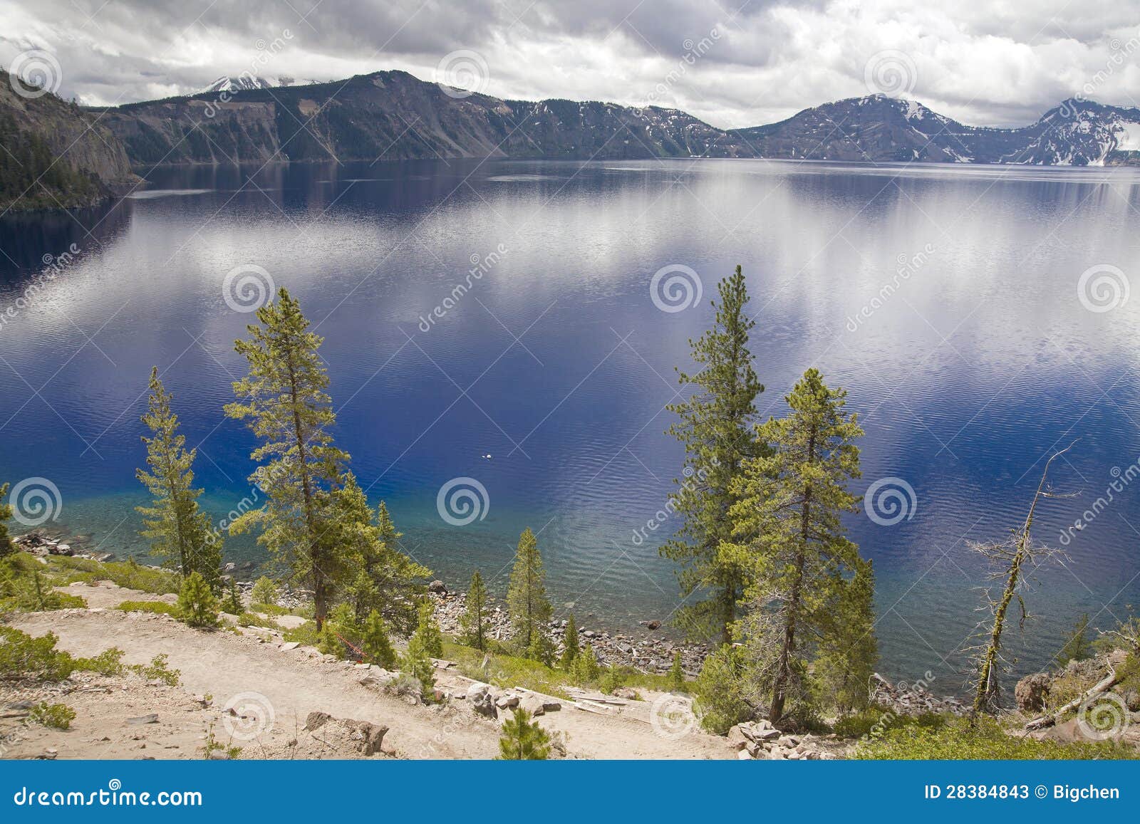 A lake side view stock image. Image of forest, picturesque - 28384843