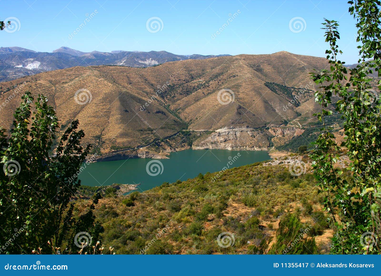 Lake in Sierra Nevada, Spain Stock Image - Image of forest, grand: 11355417