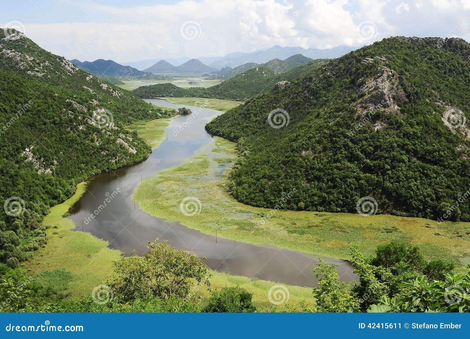 Lake Skadar national park stock image. Image of country - 42415611