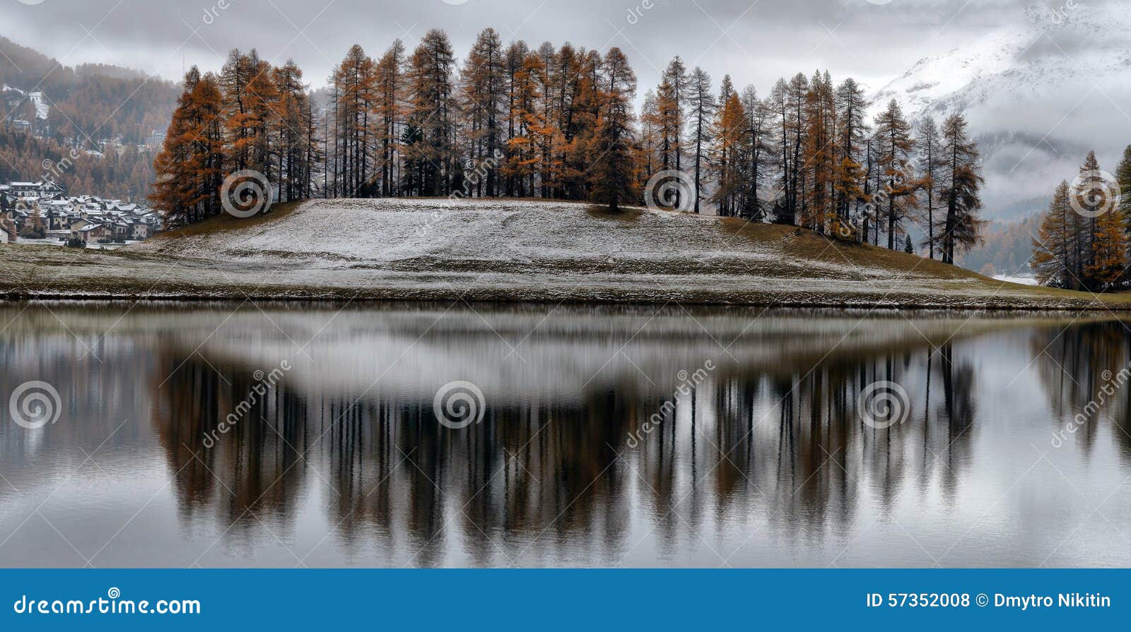 Lake St. Moritz with in the Autumn Stock Photo - Image of saint, autumn ...