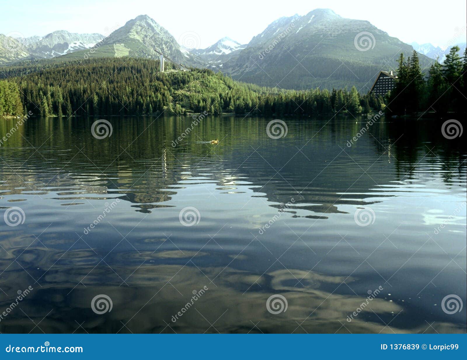 LAKE STRBA, SLOVAKIA stock image. Image of resort, high - 1376839