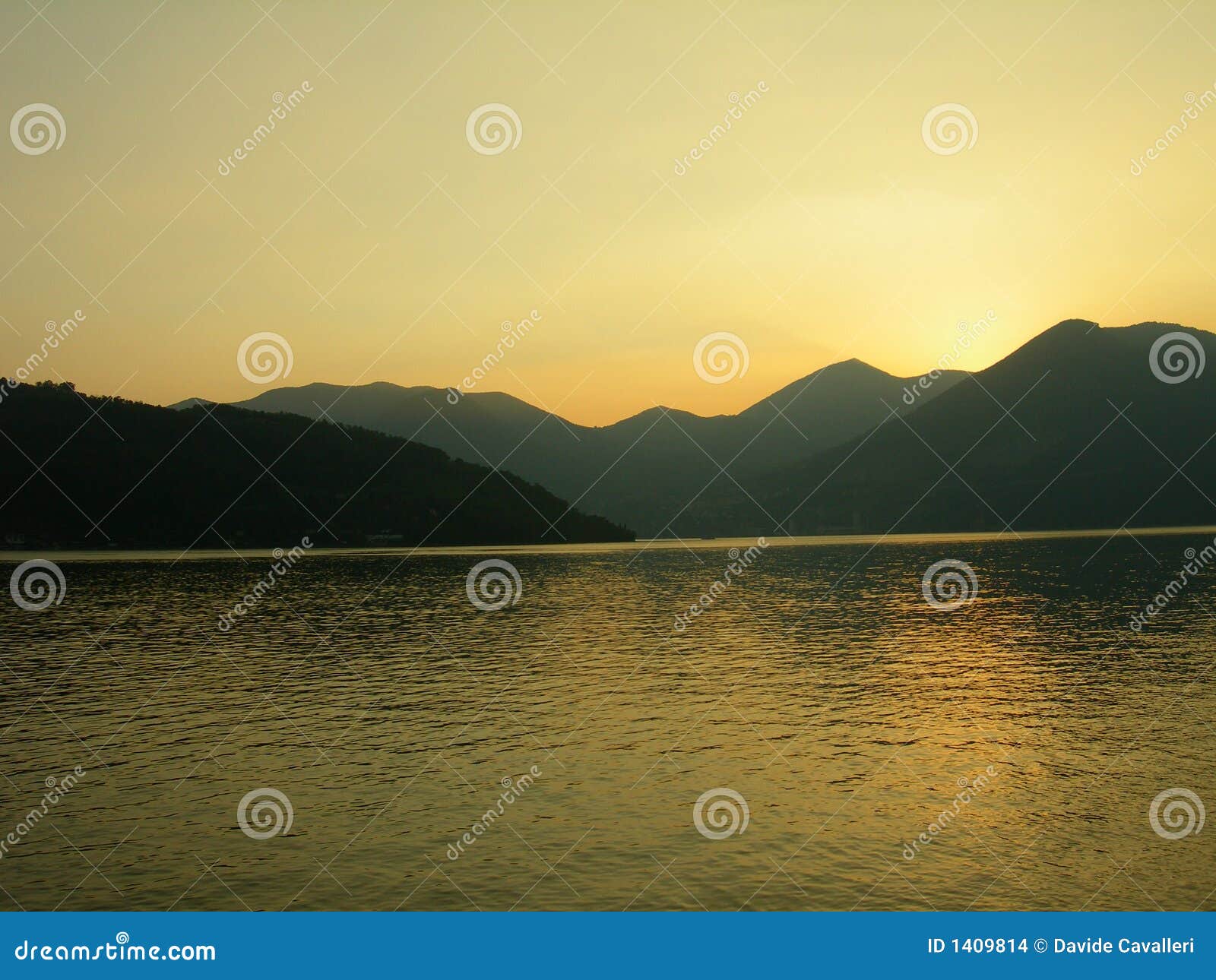 Lake sunset stock photo. Image of water, landscape, light - 1409814
