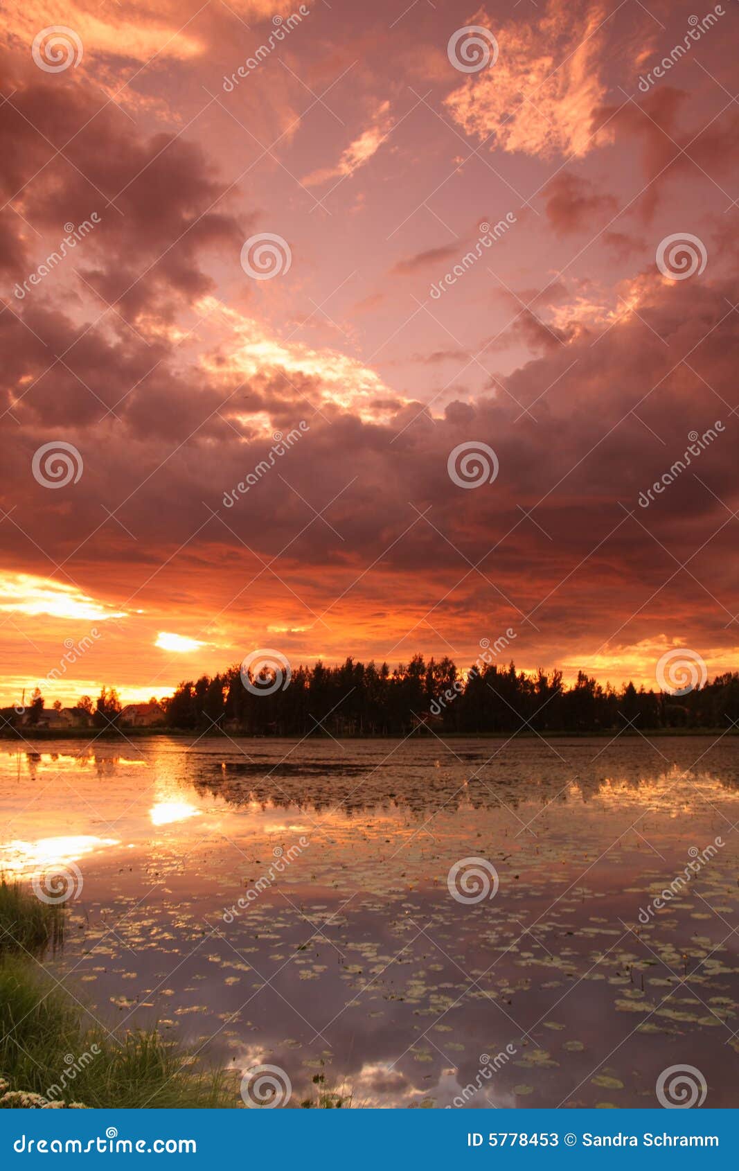 Lake at sunset stock image. Image of environment, bright - 5778453