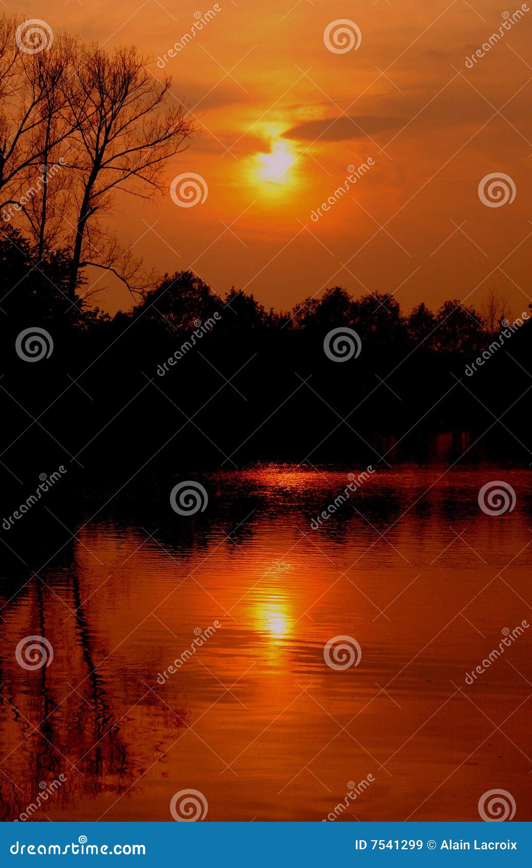 Lake sunset stock image. Image of future, earth, backdrop - 7541299