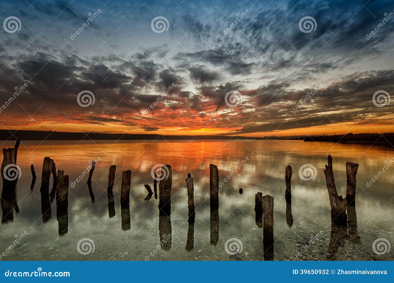 Lake sunset stock photo. Image of scene, landscape, sunset - 39650932