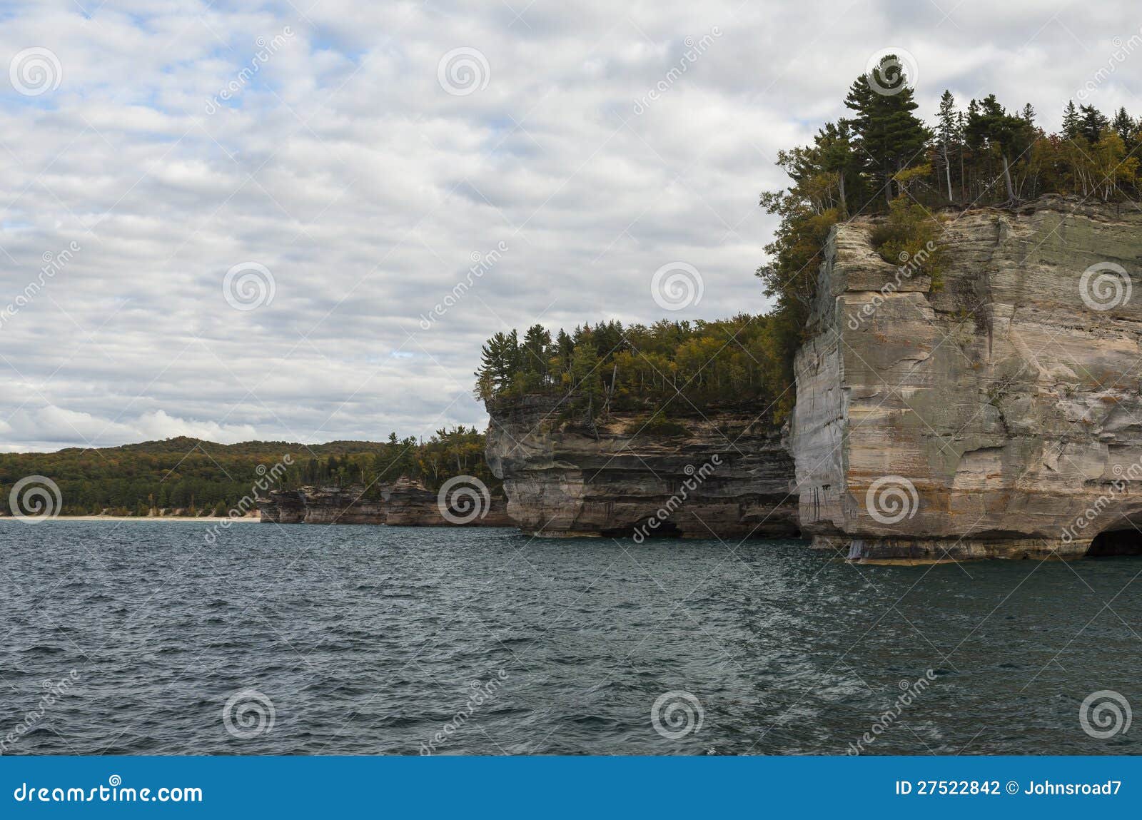Lake Superior Cliff stock photo. Image of peninsula, scenery - 27522842