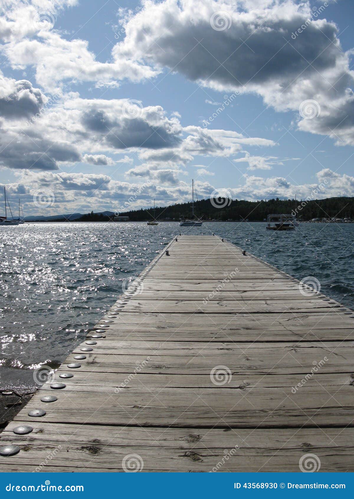 Lake Superior in Grand Marais, Minnesota Stock Photo - Image of dock ...