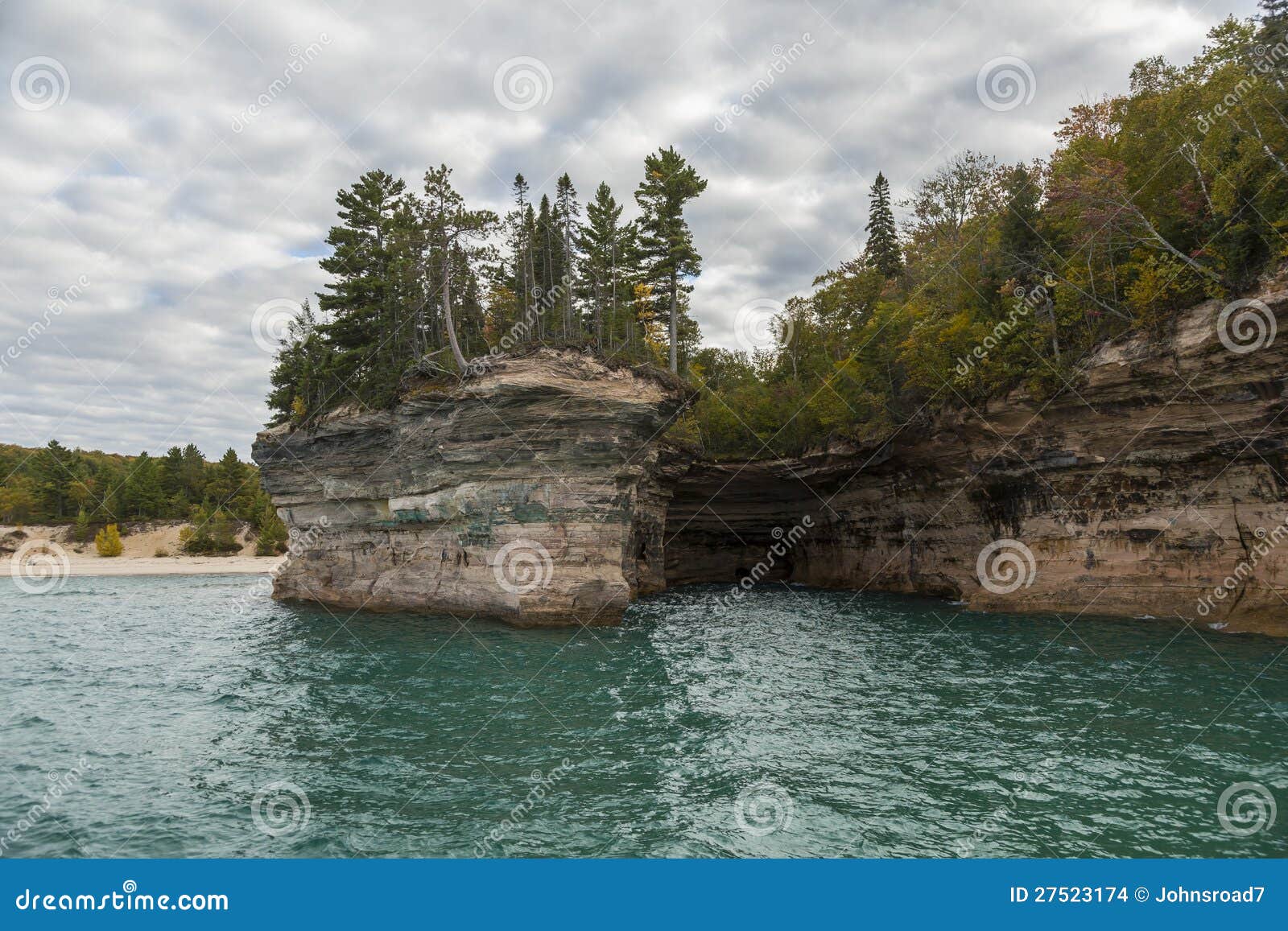 Lake Superior Rock Formation Stock Photo - Image of nature, pictured ...