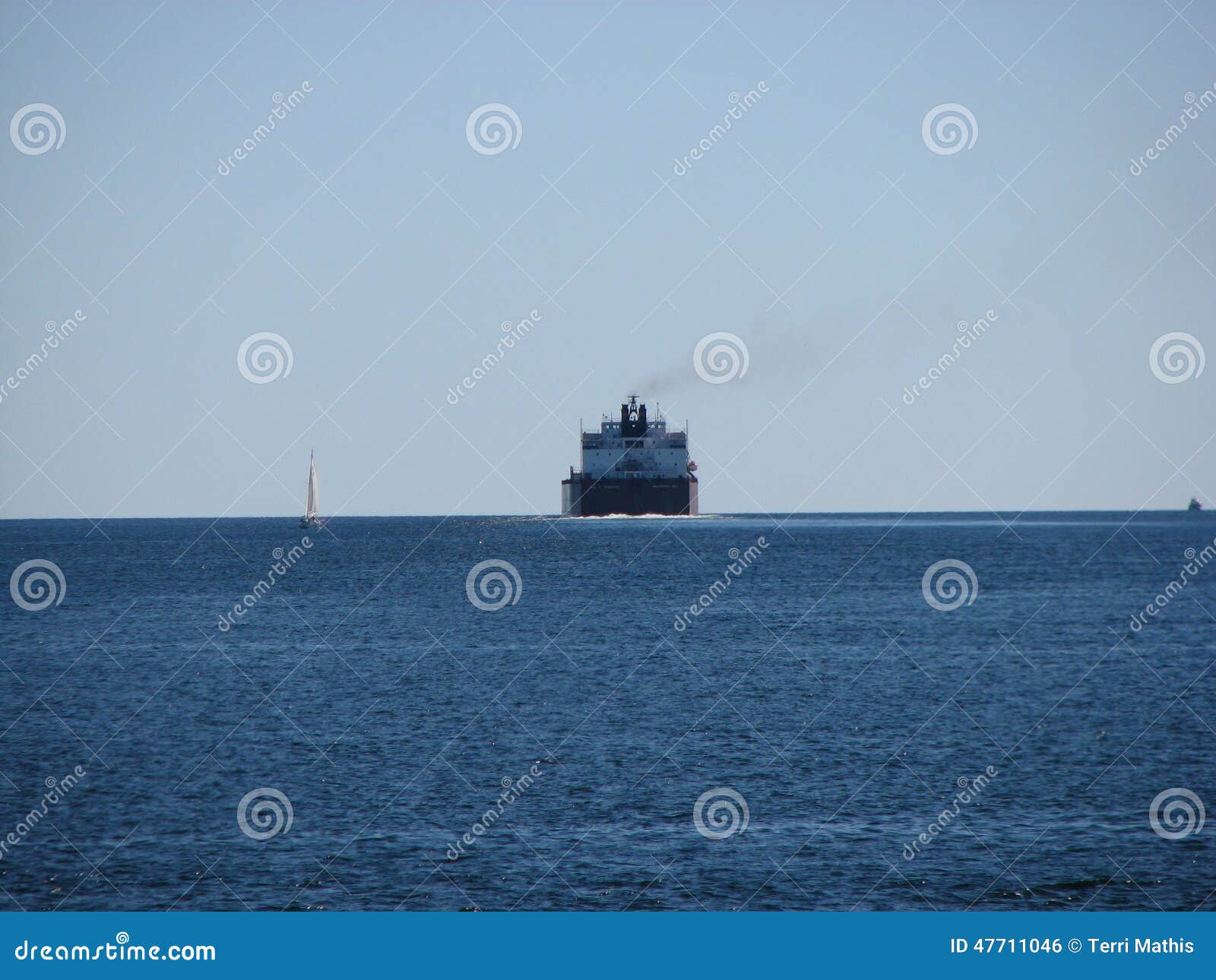 Lake Superior Ship stock photo. Image of harbor, house - 47711046