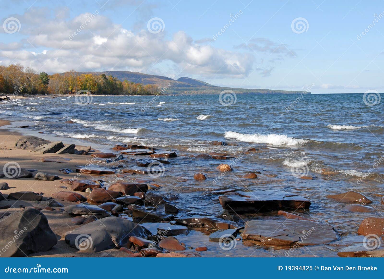 Lake superior shore stock image. Image of scenic, stone - 19394825