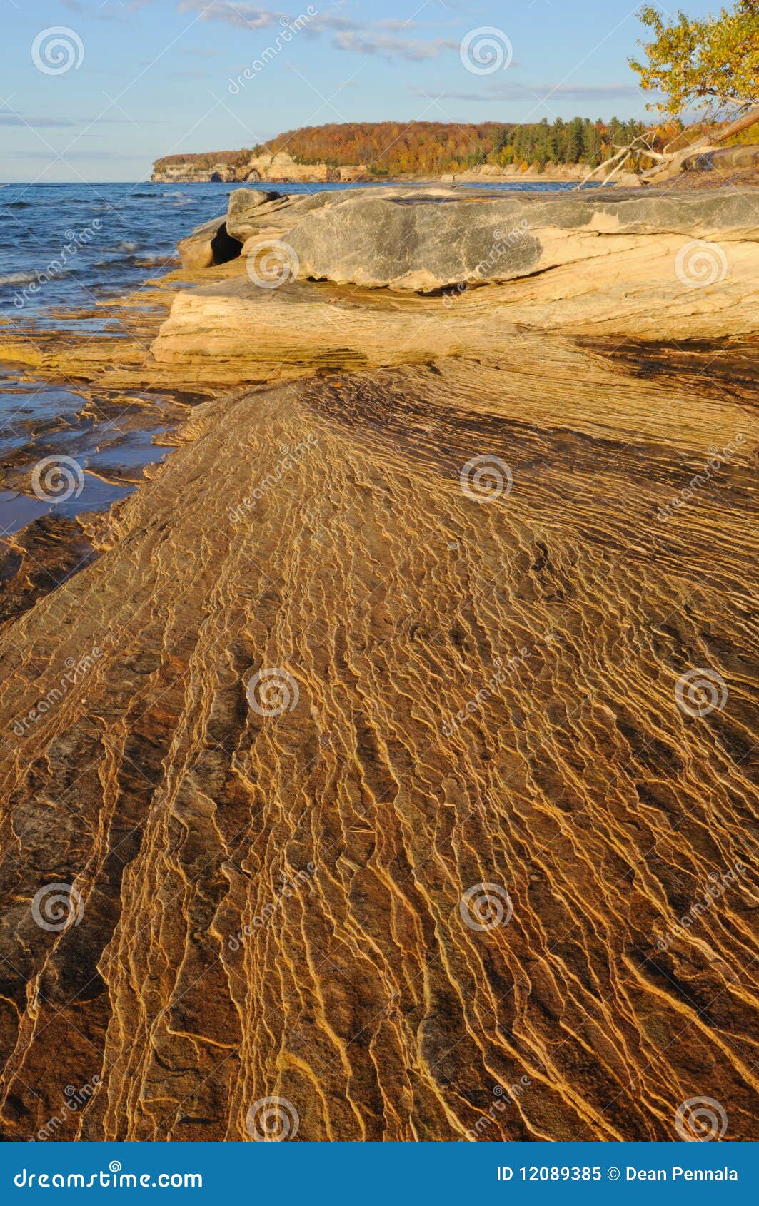 Lake Superior Shoreline stock image. Image of eroded - 12089385