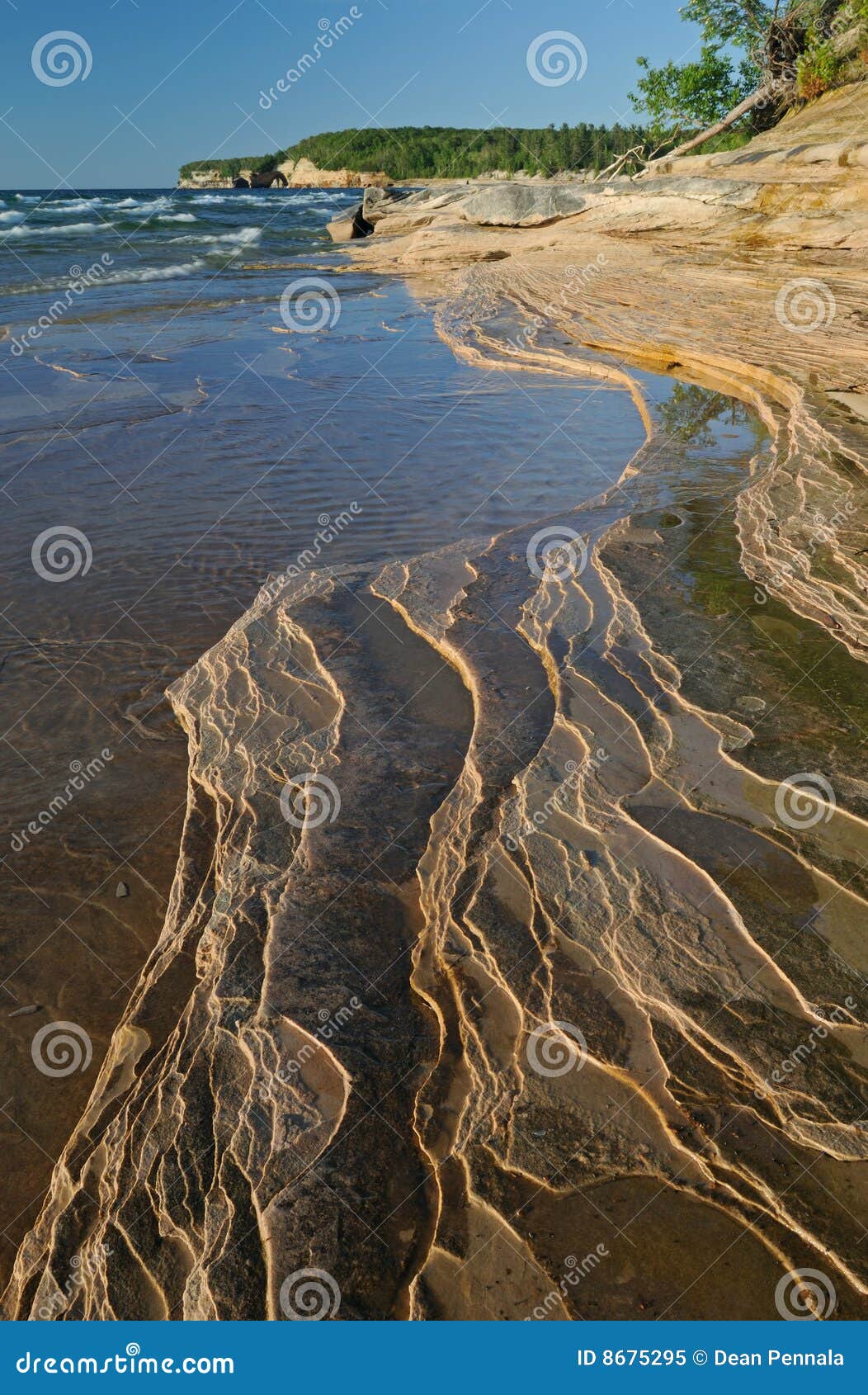 Lake Superior Shoreline stock image. Image of summer, rocky - 8675295