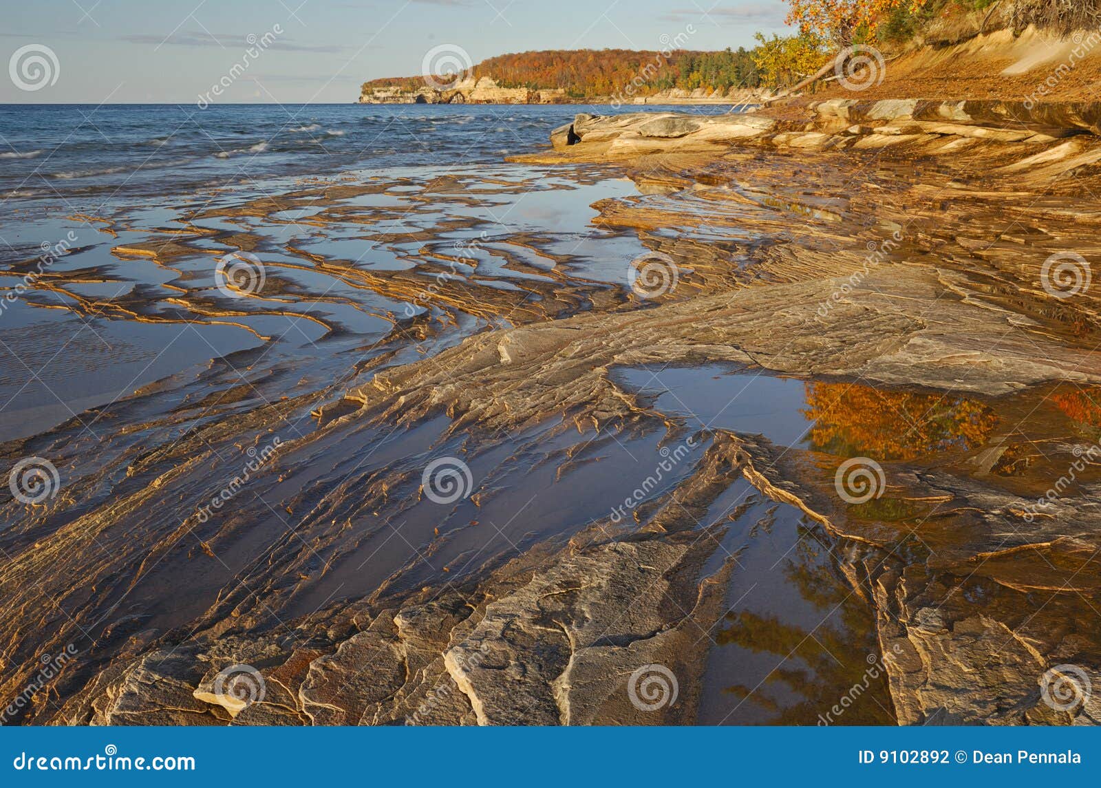 Lake Superior Shoreline stock photo. Image of michigan - 9102892