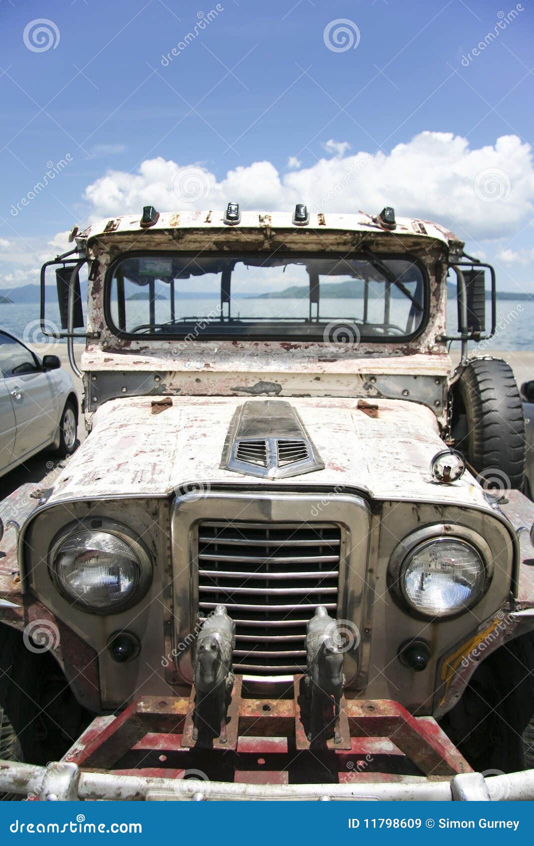 Lake Taal Jeepney Philippines Stock Image - Image of bumber, lake: 11798609
