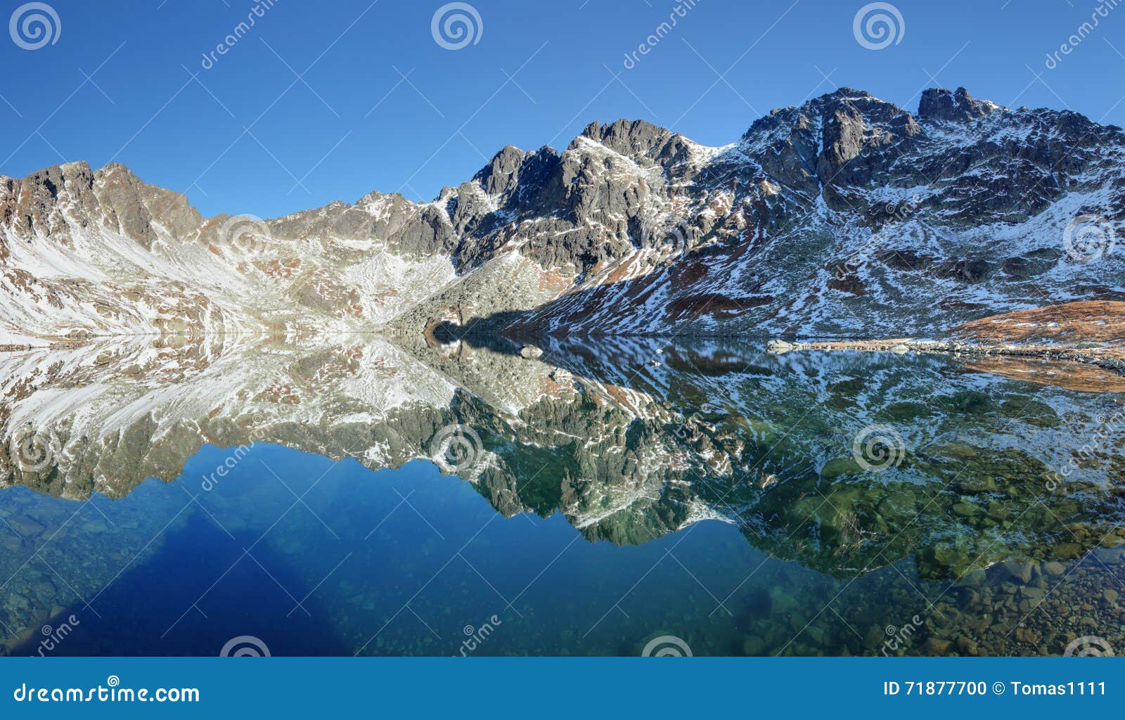 Lake in Tatras Mountain, Slovakia Stock Photo - Image of color, nature ...