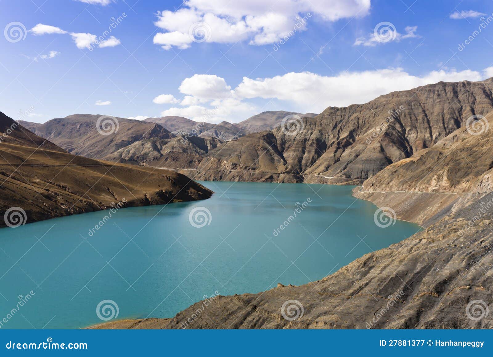 Lake at Tibet plateau stock image. Image of nature, cliff - 27881377