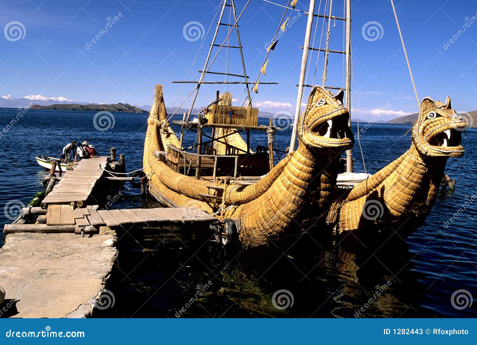 Lake Titicaca- Bolivia stock image. Image of coast, mountain - 1282443