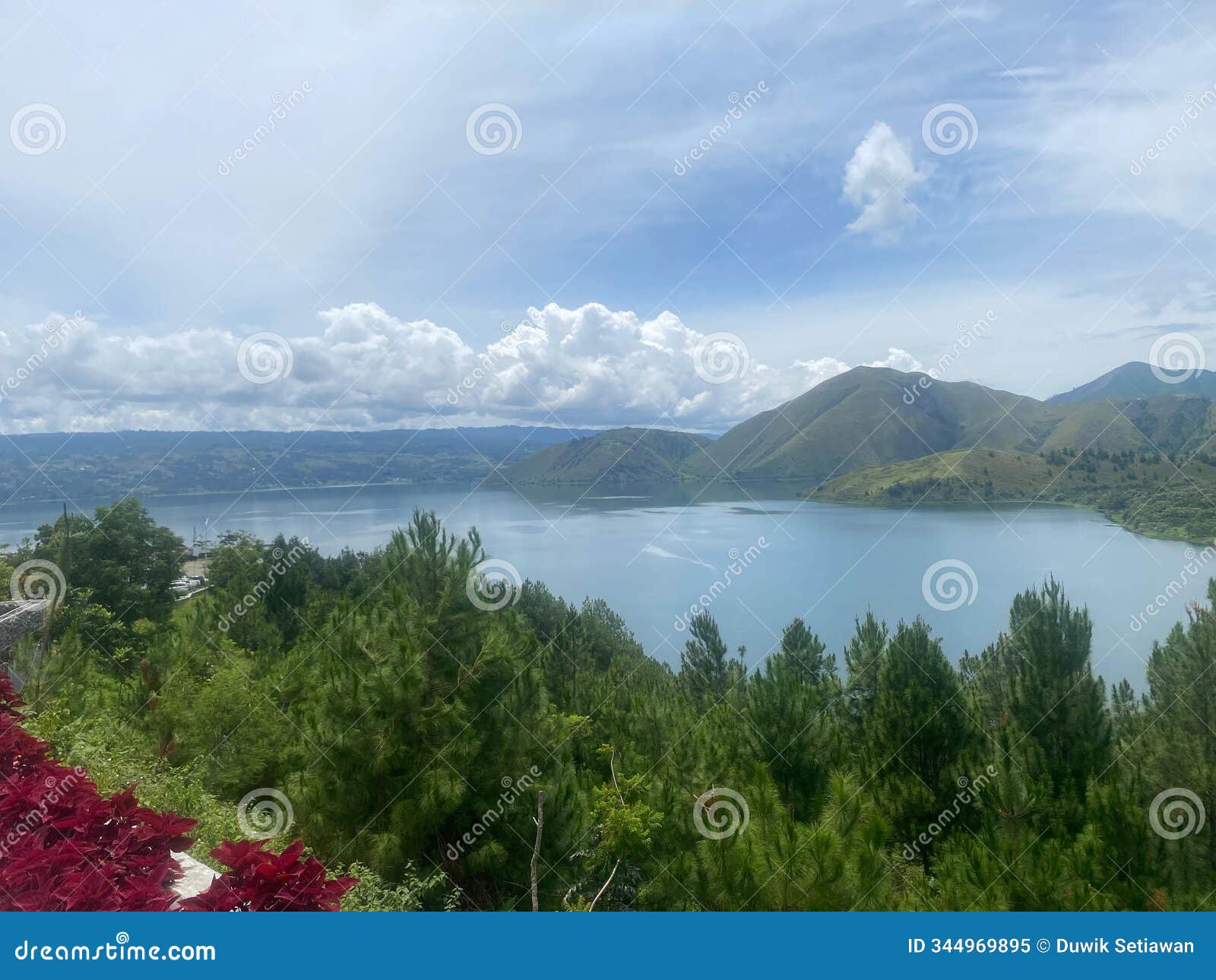 Lake Toba in the Samosir Land Stock Image - Image of outdoor, land ...