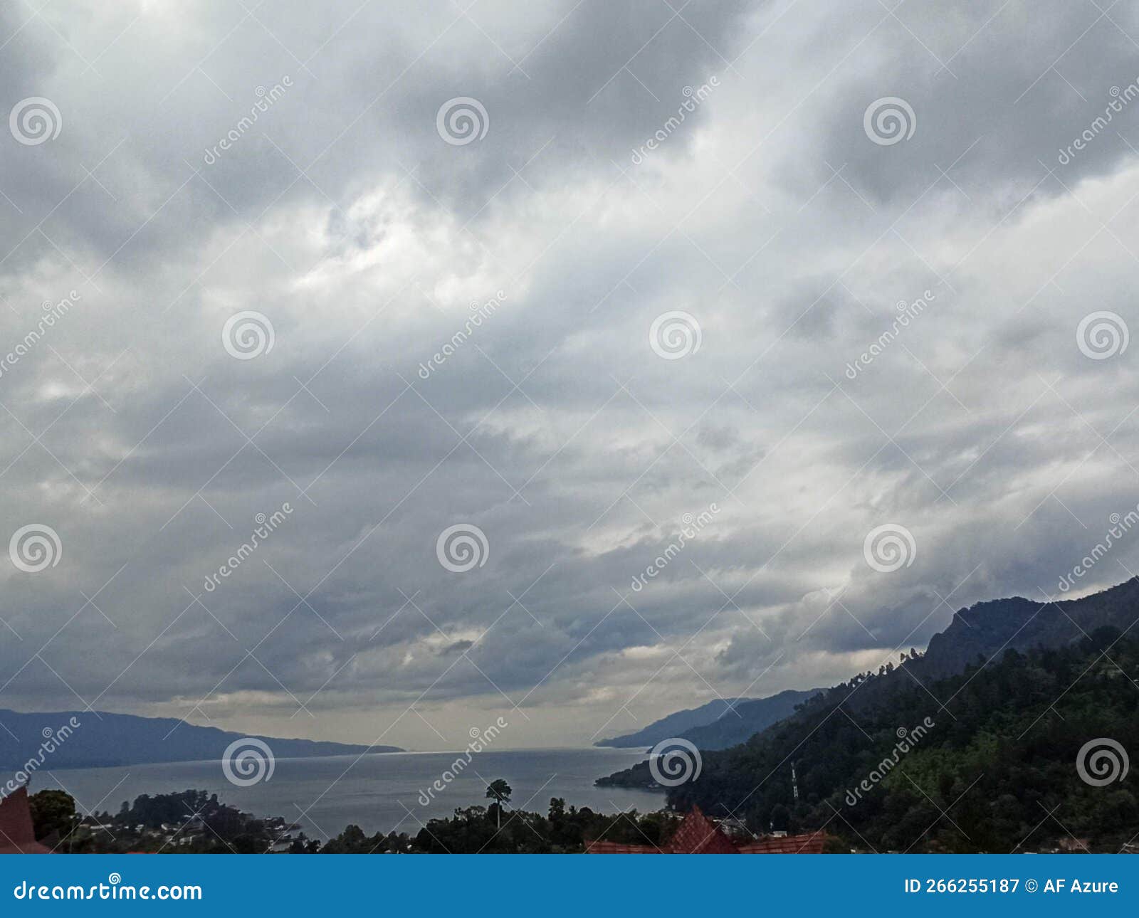 Lake Tobe, Kaldera stock image. Image of kaldera, tobe - 266255187