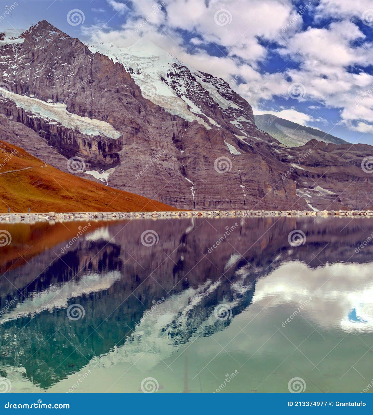 Lake in the valley stock image. Image of europe, european - 213374977