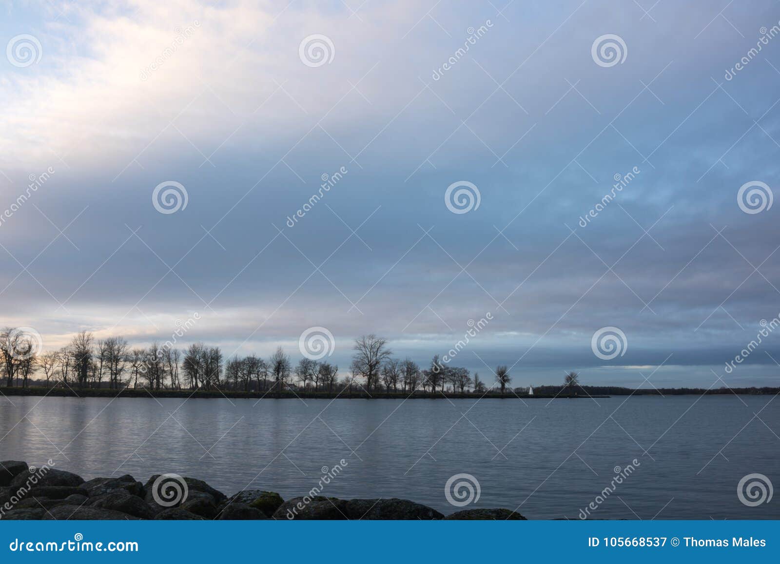 Lake Vattern stock image. Image of nature, swedish, relax - 105668537