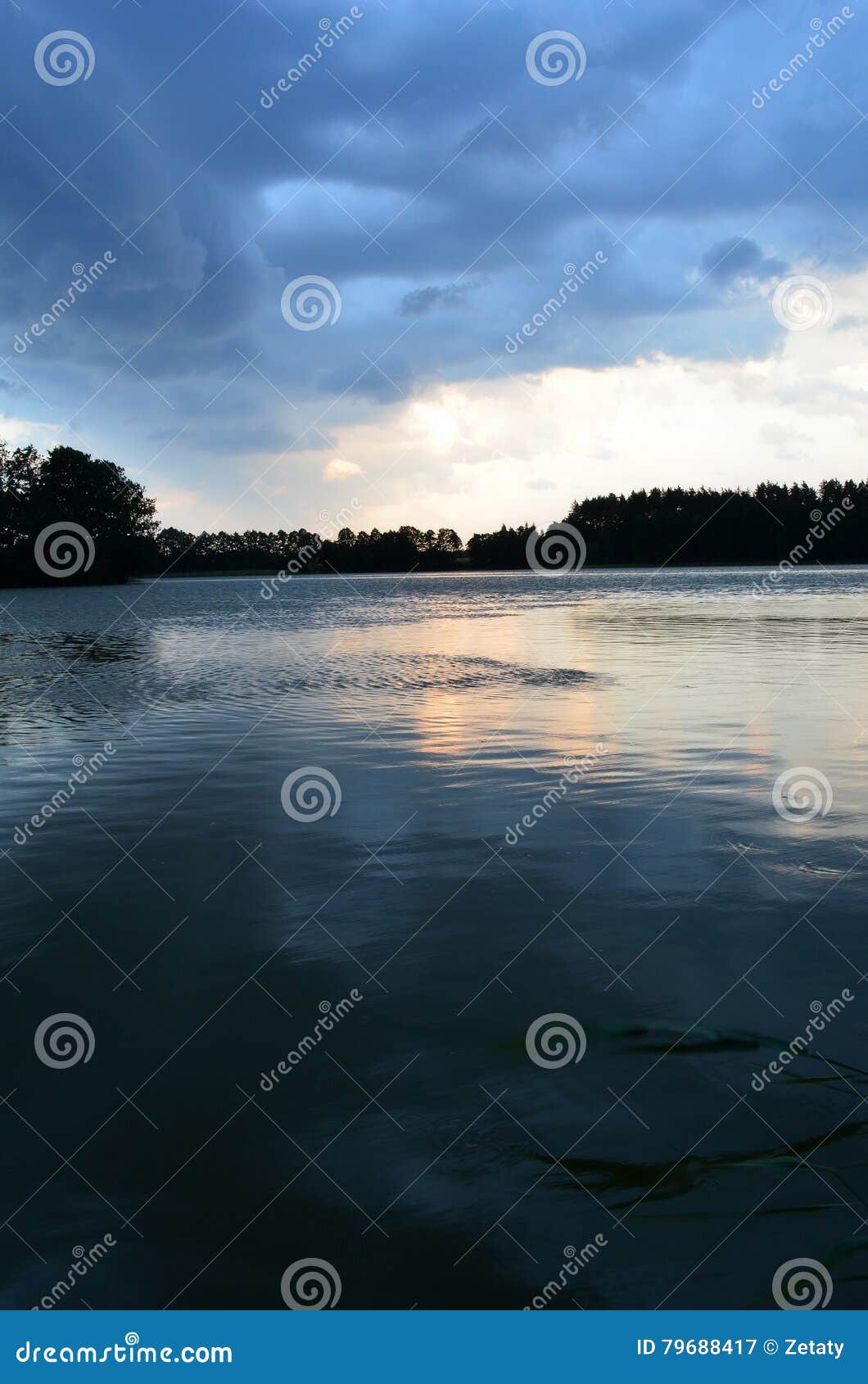 Lake viev poland stock image. Image of mystery, country - 79688417
