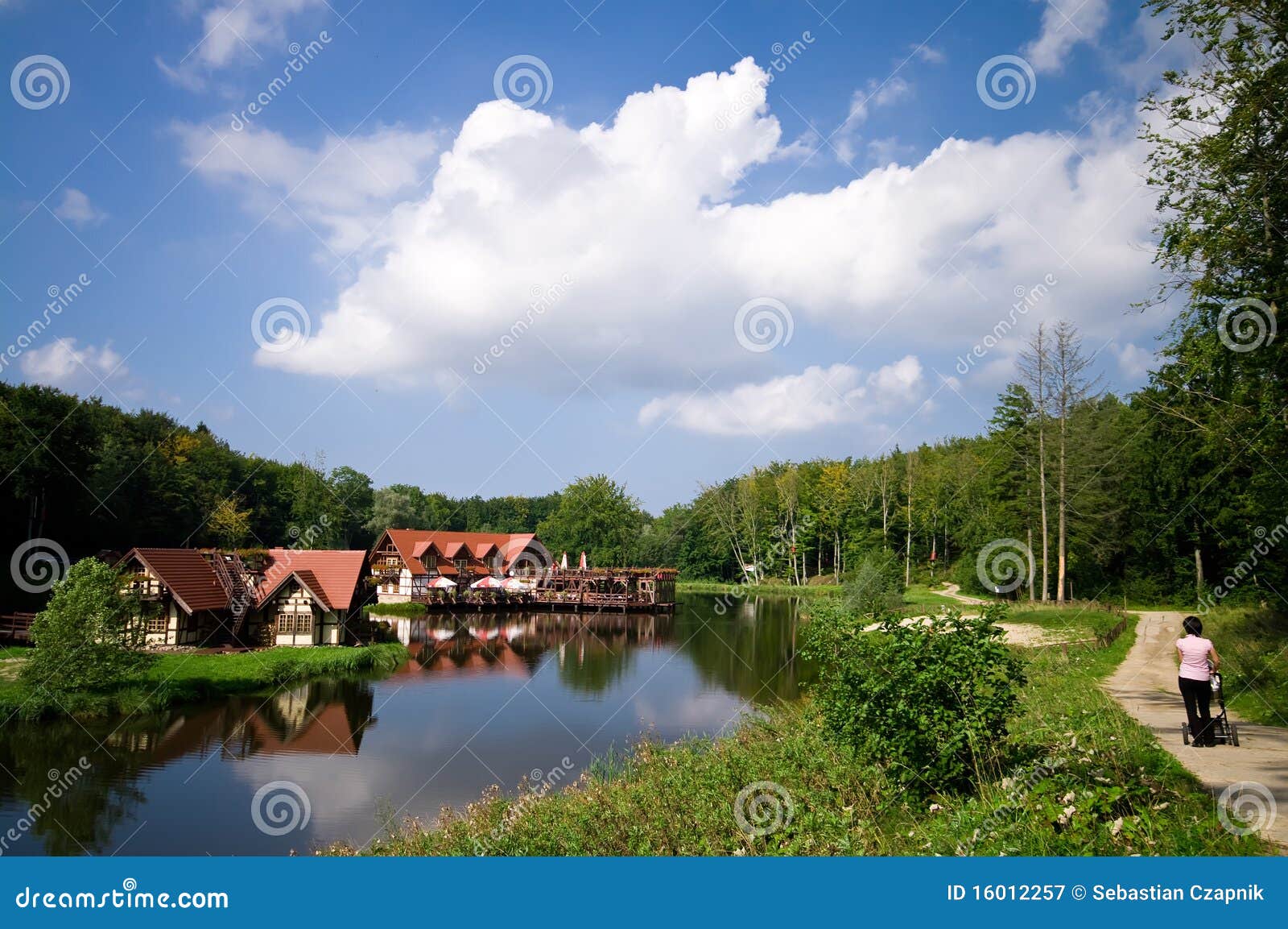 Lake view homes stock image. Image of properties, estate - 16012257