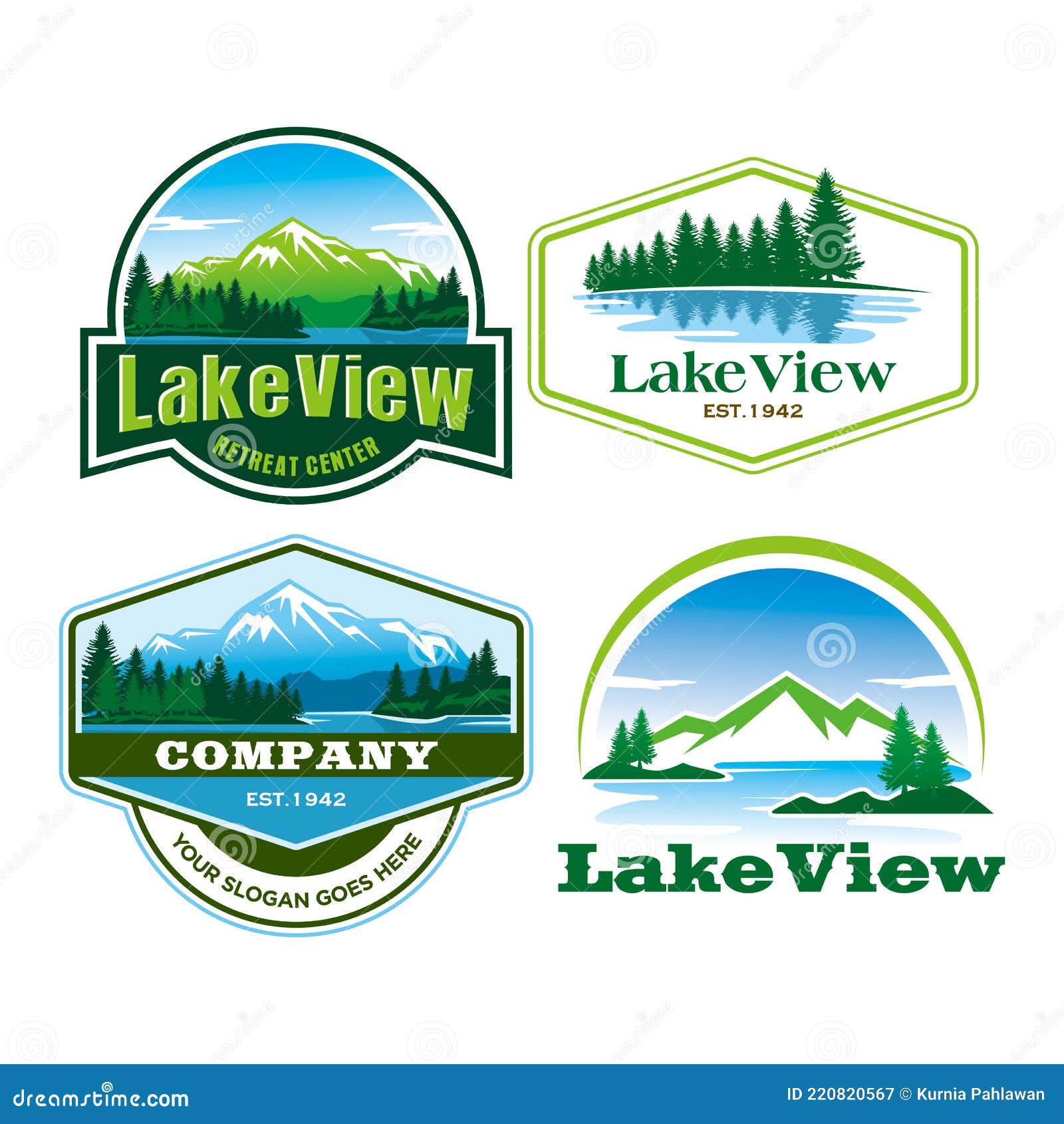 Lake View Logo , River Vector Logo | CartoonDealer.com #220820567