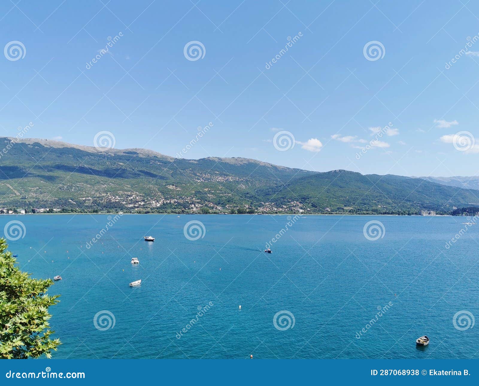 Lake View in Ohrid, Northern Macedonia Stock Photo - Image of macedonia ...