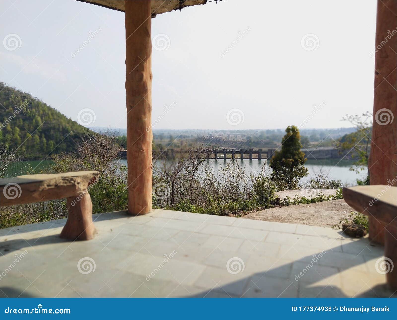Lake View from Side Siting Area Stock Photo - Image of environment ...