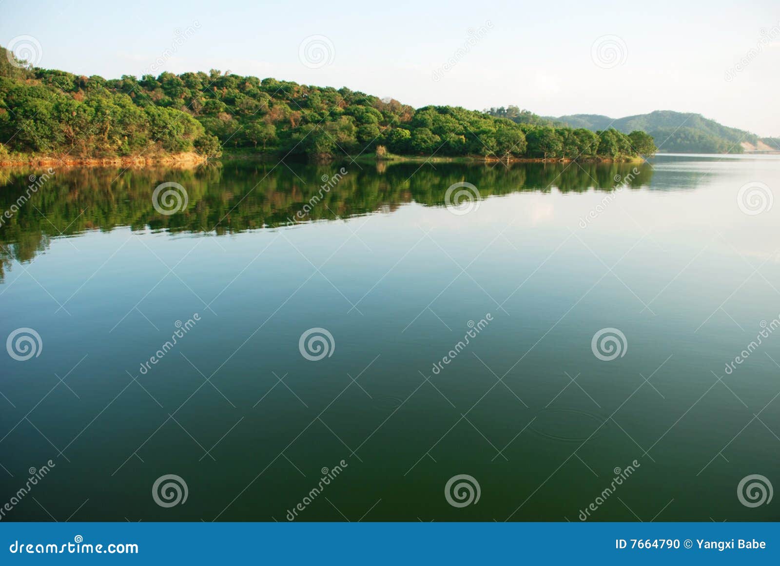 Lake water stock photo. Image of complementing, guangdong - 7664790