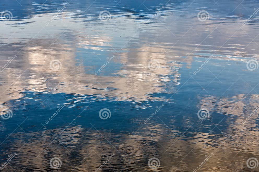 Lake Water Reflecting the Sky Stock Photo - Image of horizontal, ripple ...