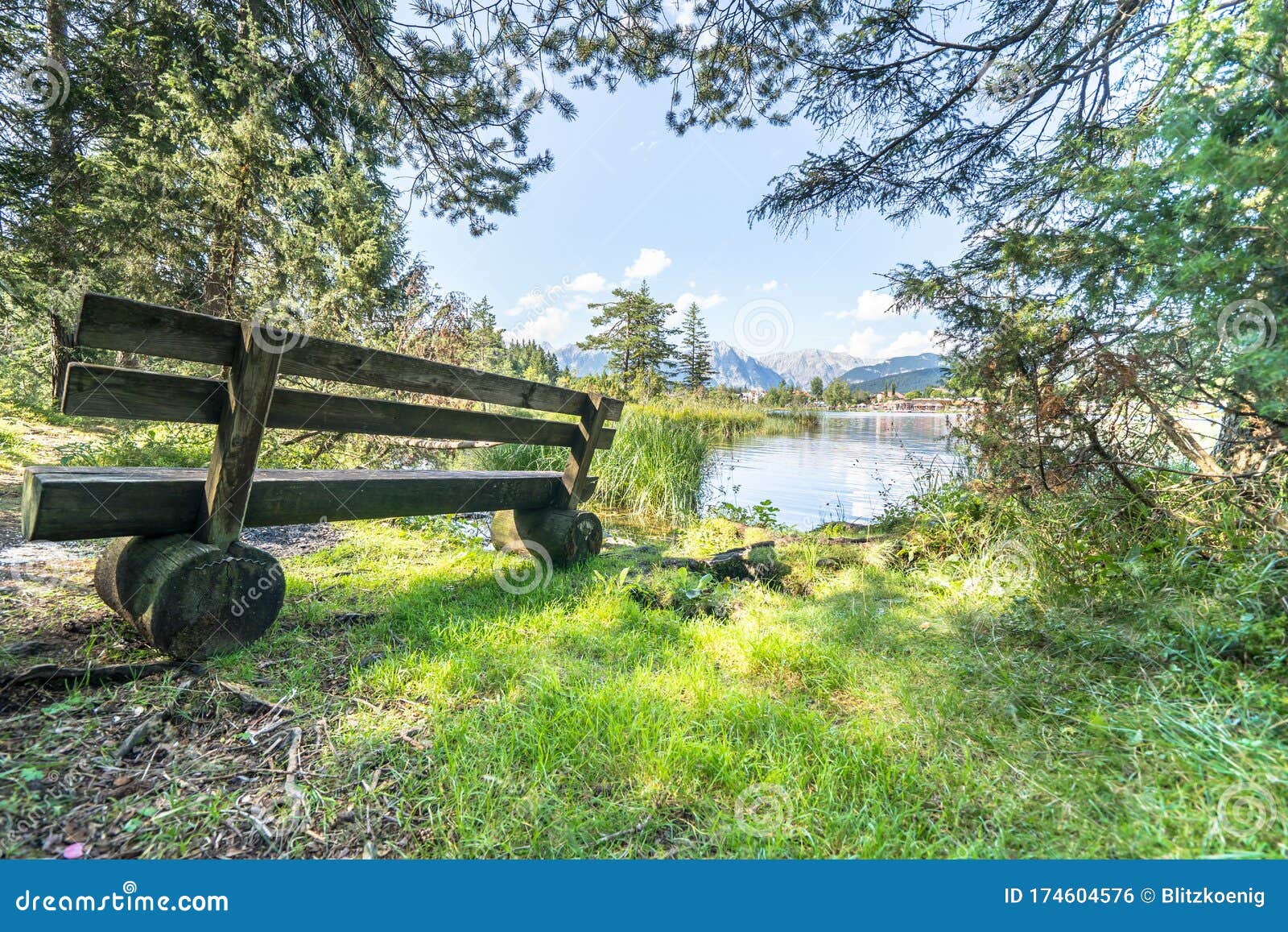 Lake Wildsee at Seefeld in Tirol, Austria Stock Photo - Image of forest ...