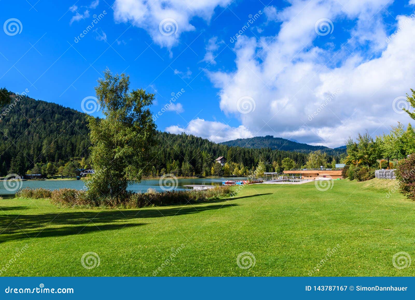 Lake Wildsee at Seefeld in Tirol, Austria - Europe Stock Image - Image ...