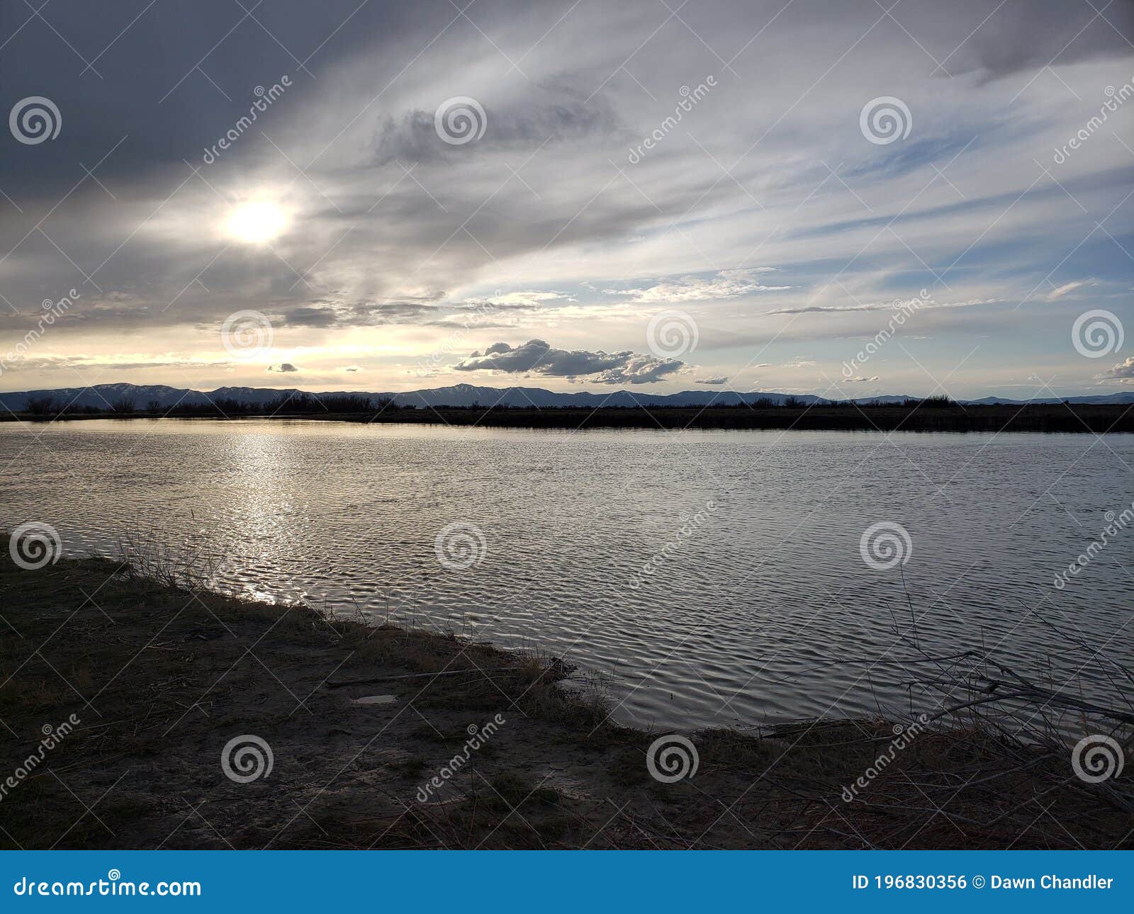 Lake in the wind stock photo. Image of frost, winter - 196830356