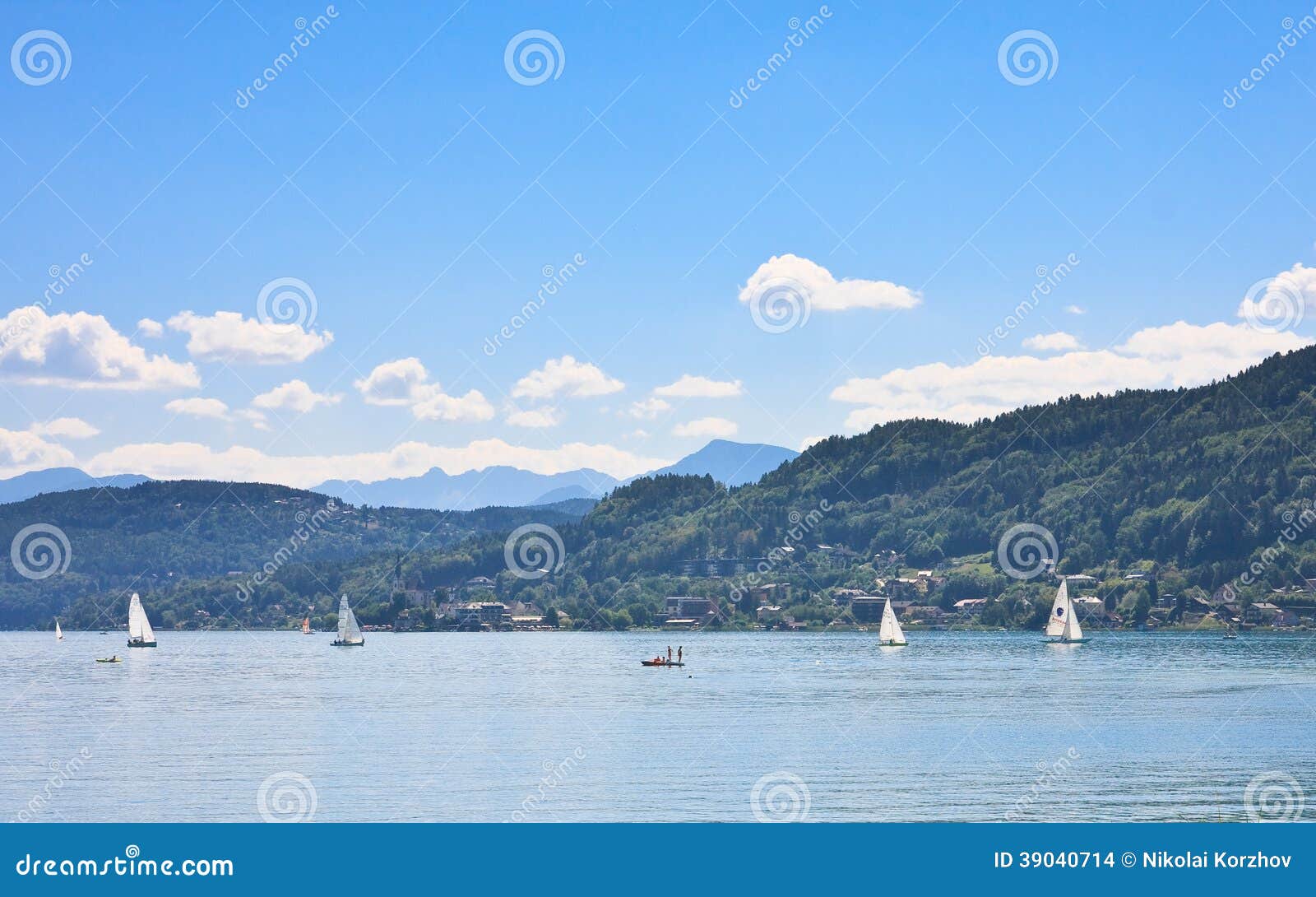 Lake Worth (Worthersee). Austria Stock Photo - Image of vrbsko, summer ...