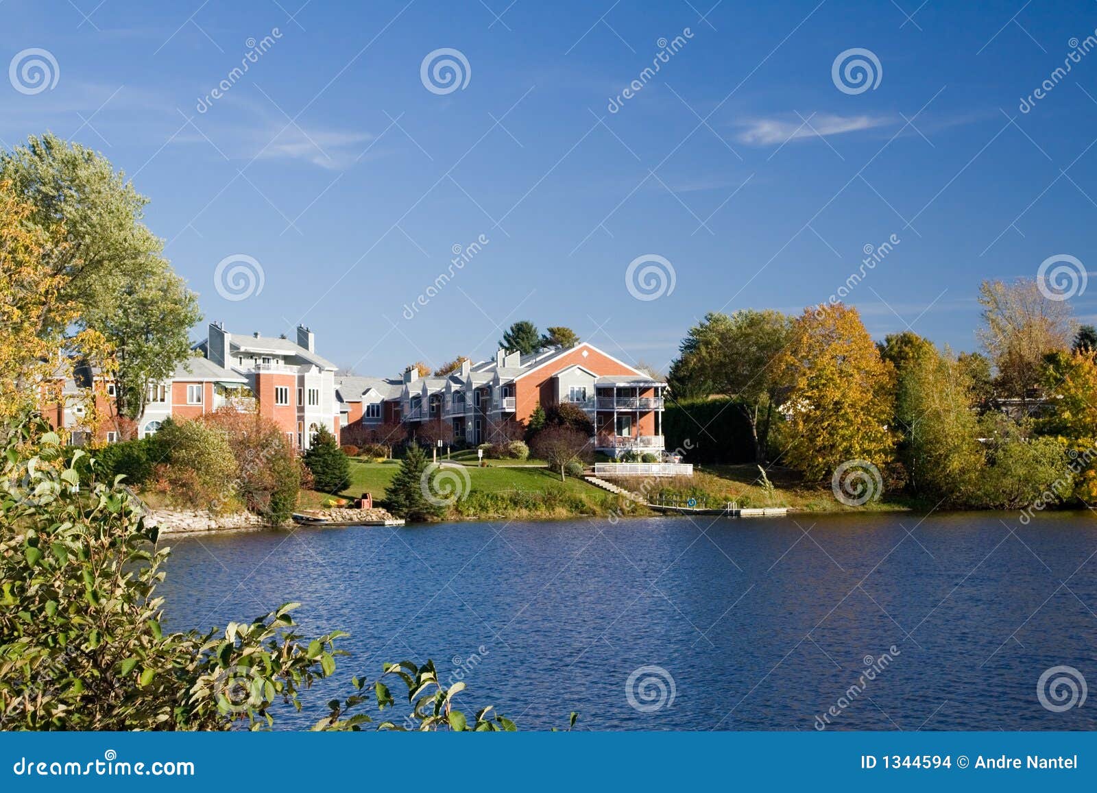 Lakefront Condo stock photo. Image of estate, lakefront - 1344594