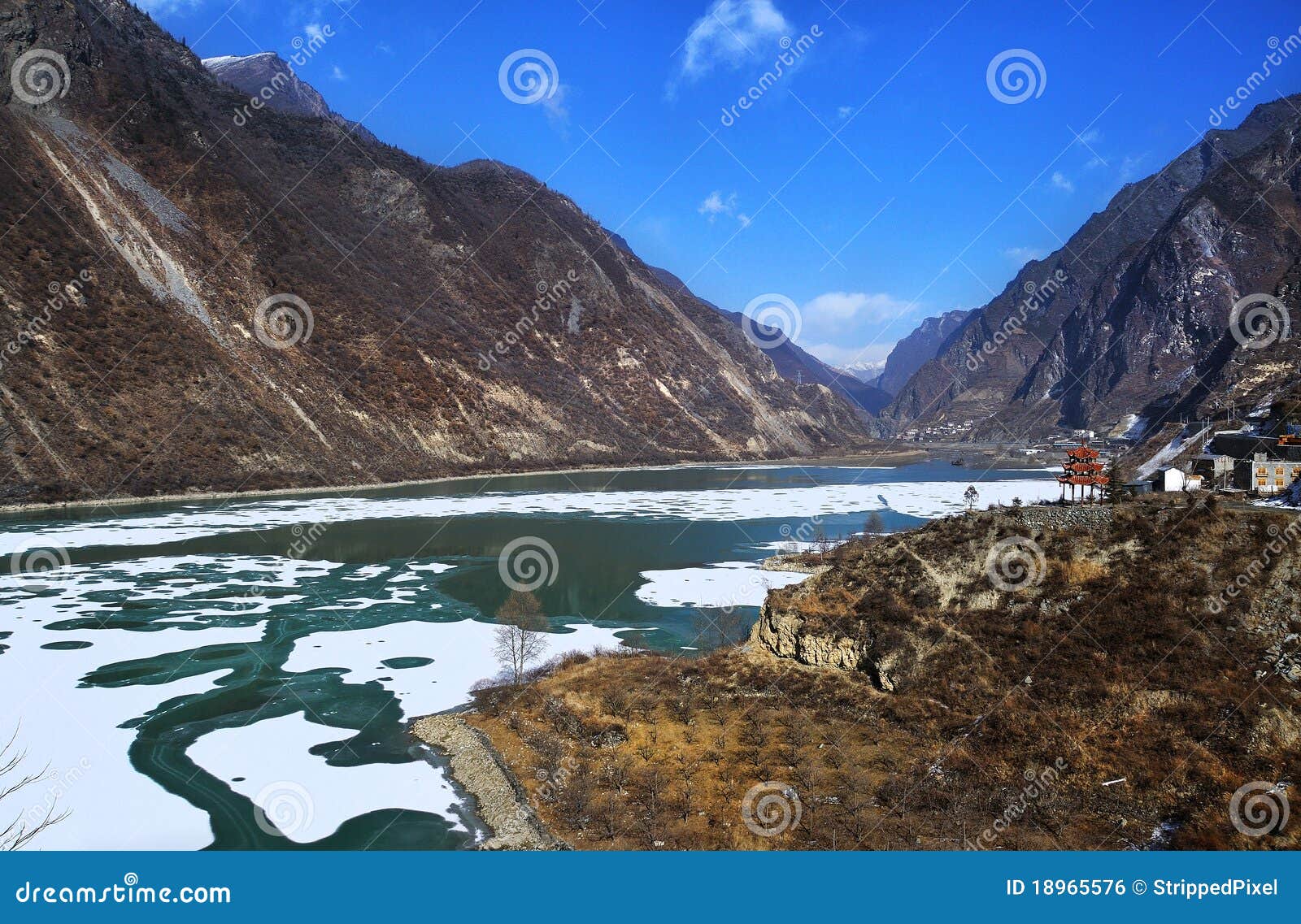 Lakes and Mountains, Sichuan, China Stock Photo - Image of beautiful ...