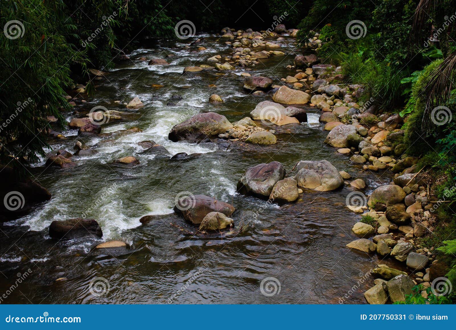 The Water Flows in the Rock River Stock Image - Image of river, stones ...