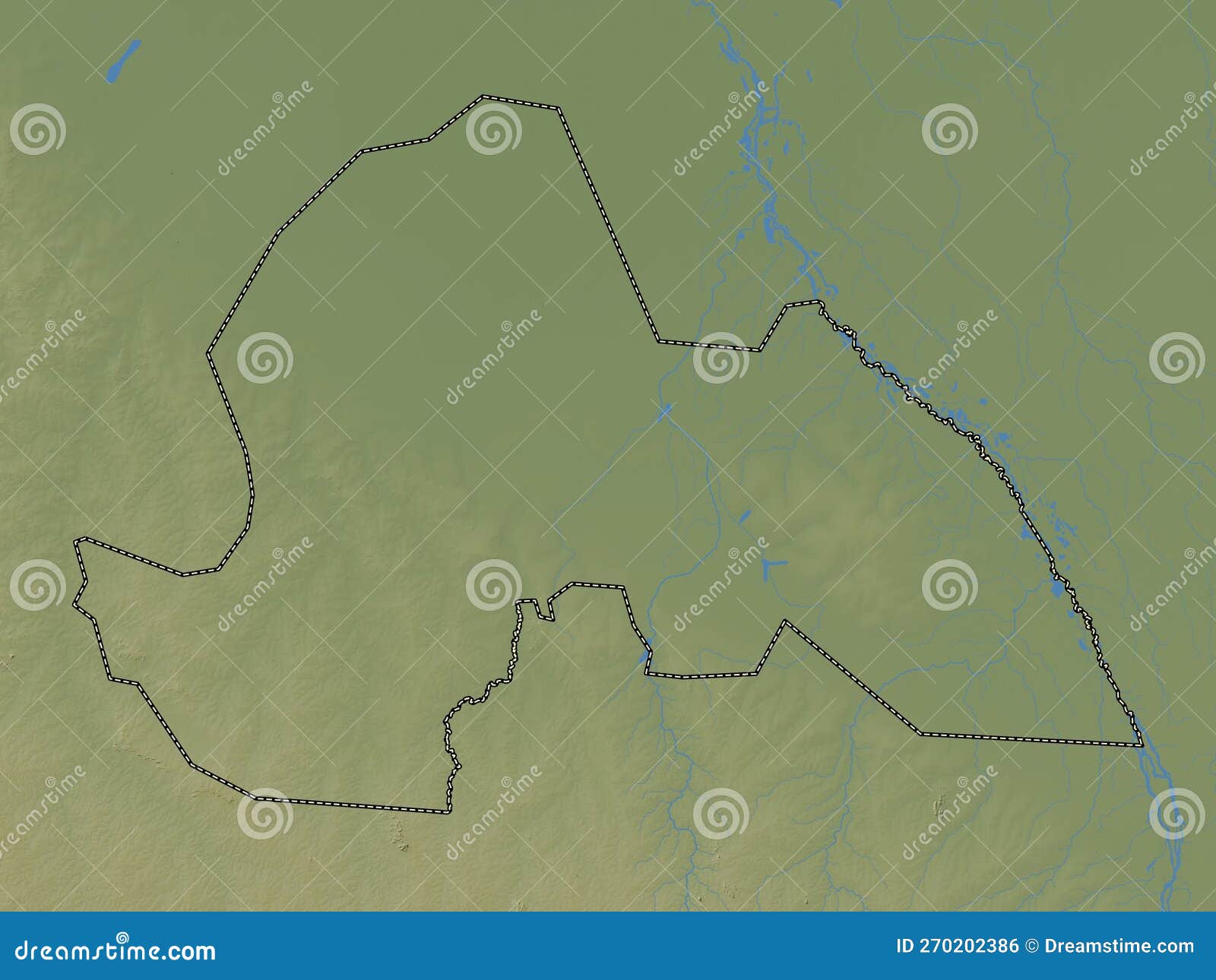 sudan location showing rivers