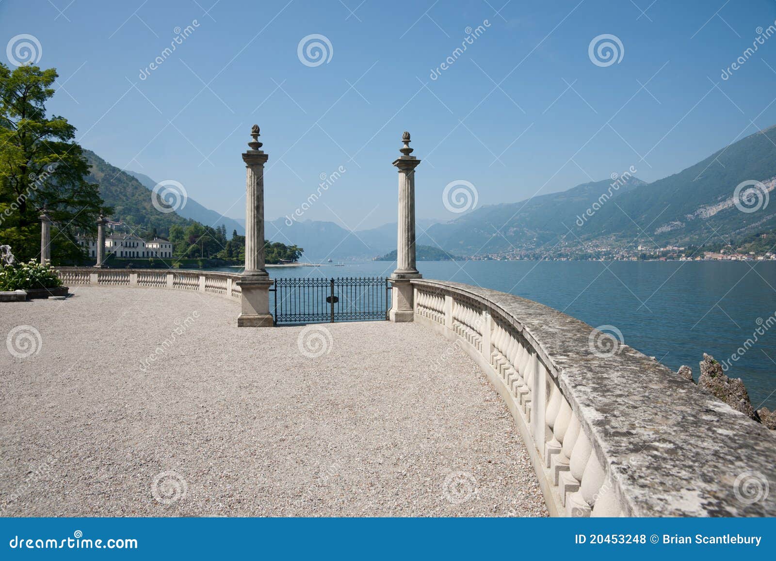 Lakeside columns. stock photo. Image of typical, lake - 20453248