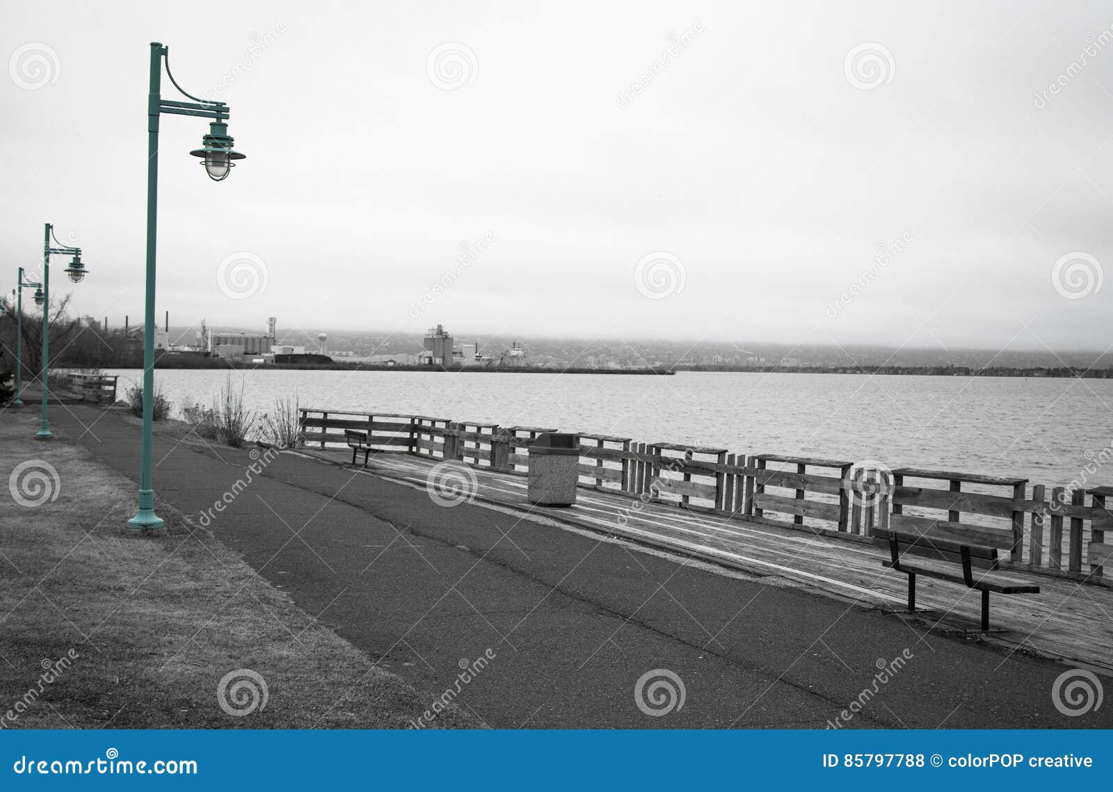 Lakeside stock photo. Image of lakeside, post, landscape - 85797788